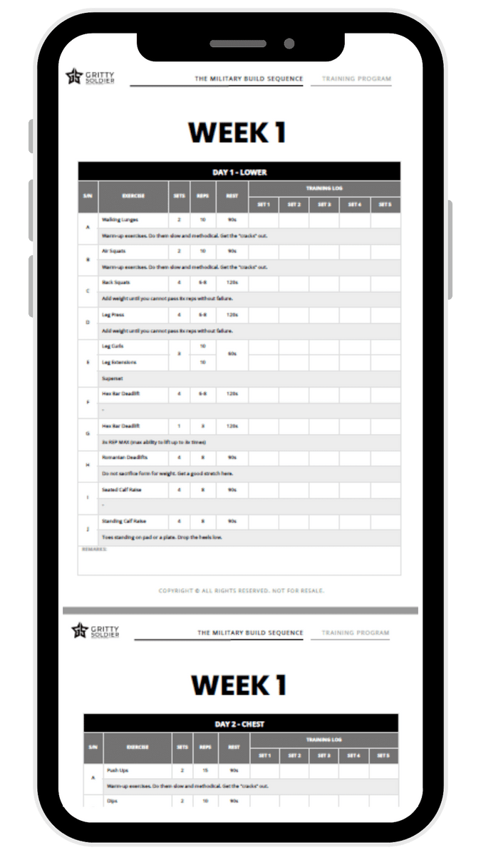 "Military Build Sequence" 12-Week Strength Training Program | #1 Rated ...