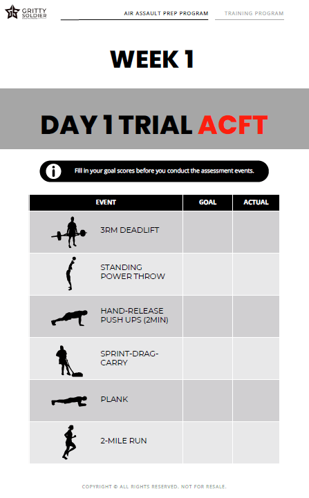 Air Assault School 8-Week Fitness Program (#1 Recommended for Prep ...