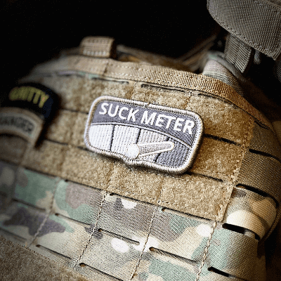 Full Suck Meter Velcro Morale Patch (Highest Quality, Lowest Cost) – Gritty Soldier Fitness